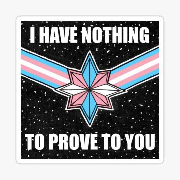 "Pride Sticker- Trans" Sticker by spacecapart | Redbubble