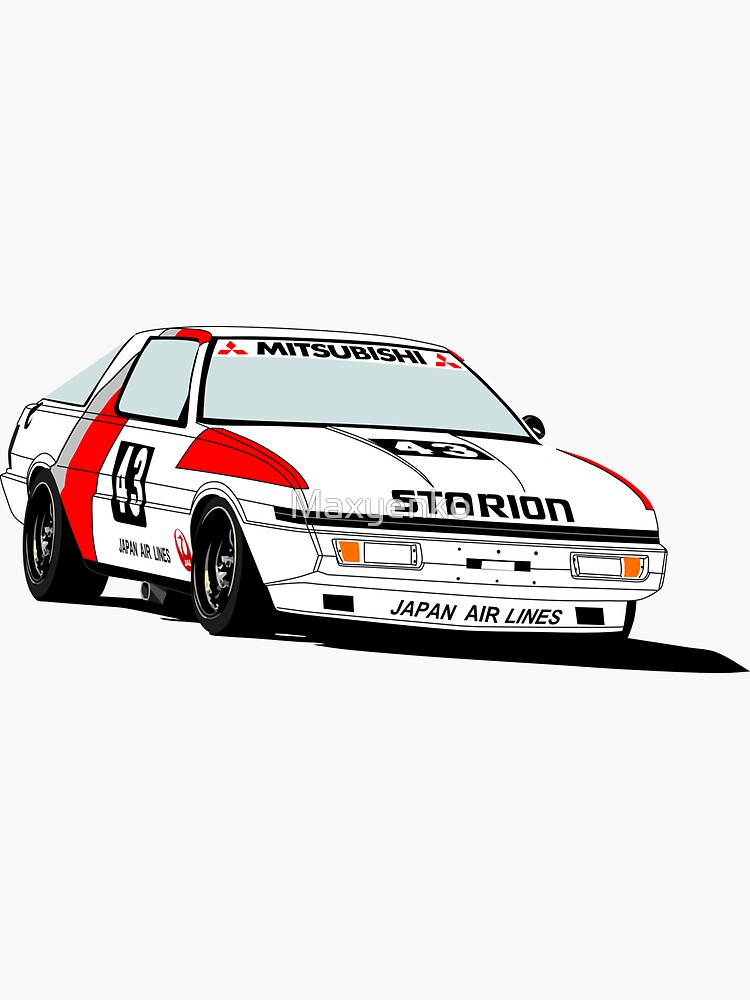 "Starion" Sticker for Sale by Maxyenko | Redbubble