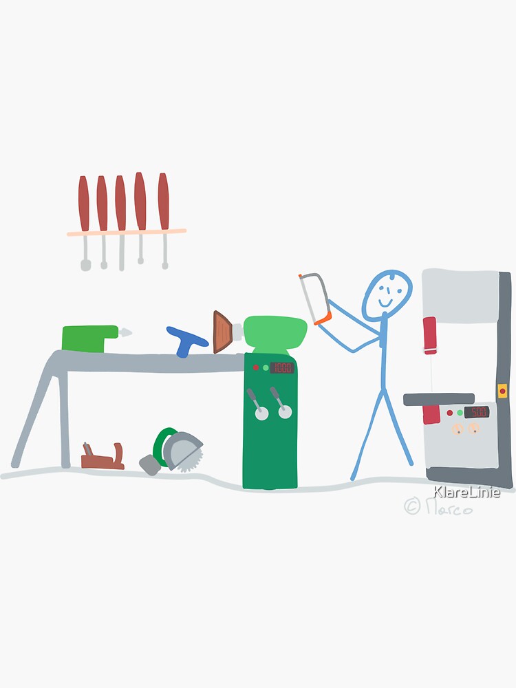 "Woodturning stick figure, wood craft profession job girl woman work ...