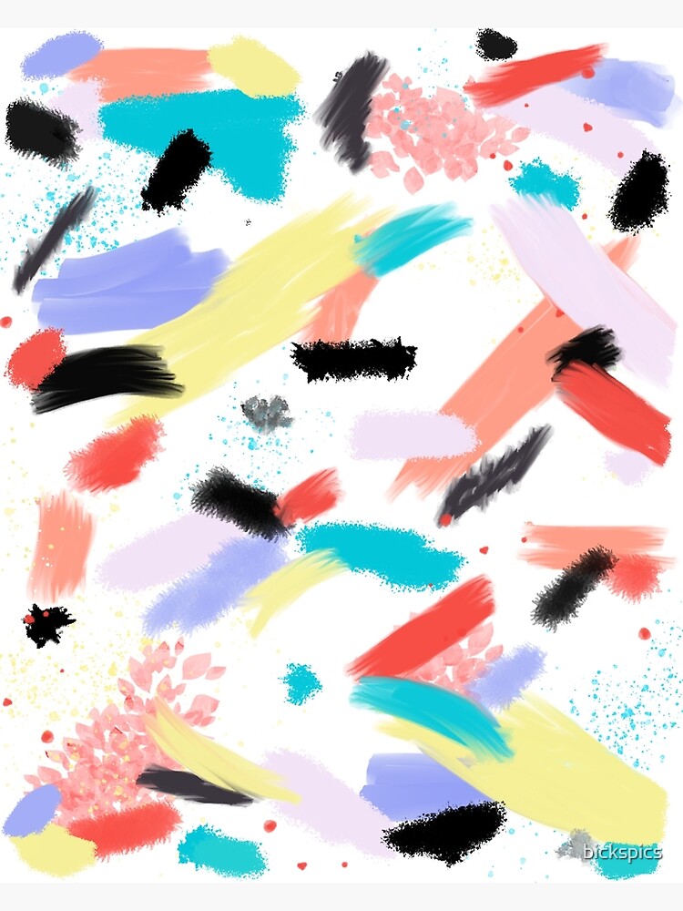 "80s Splash Paint" Poster for Sale by bickspics | Redbubble