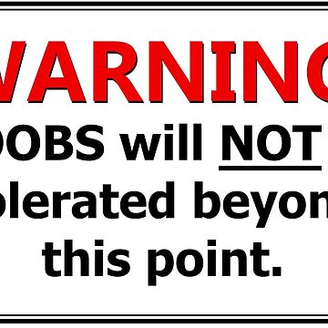 "Warning: No Noobs Allowed Past This Point Sign" Greeting Card for Sale ...