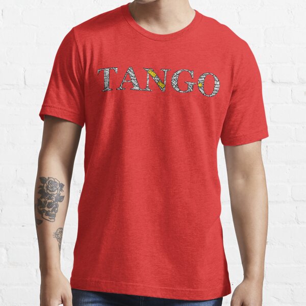 "Tango Chose Me Letters Word Art with Golden Age Orchestras" T-shirt ...