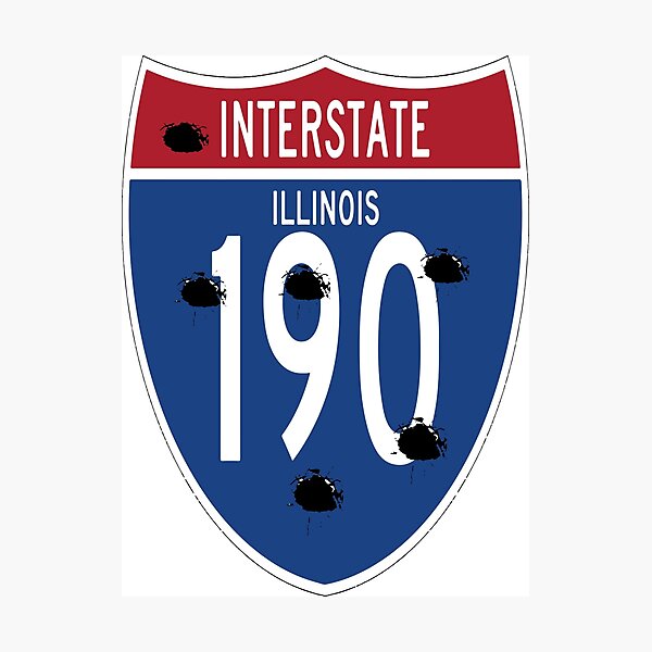 "Interstate 190 Bullets I-190 Illinois Chicago O'Hare International ...