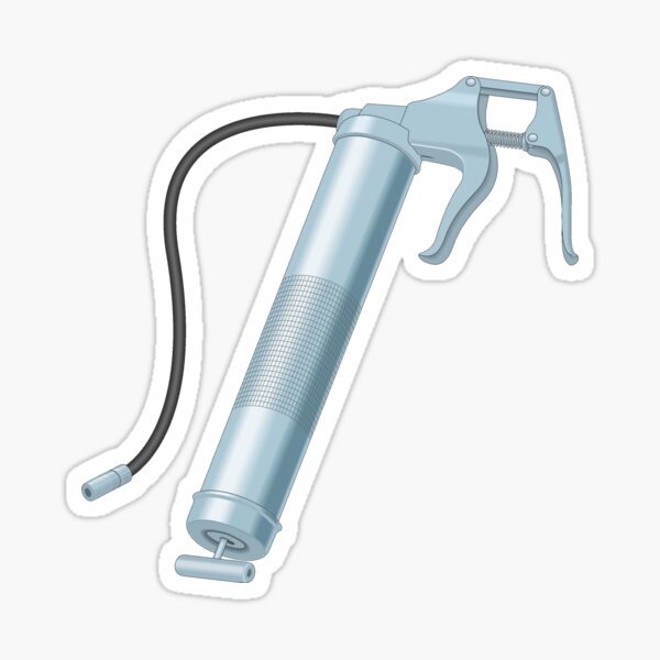 "Grease gun" Sticker for Sale by Judge-Hatchet | Redbubble