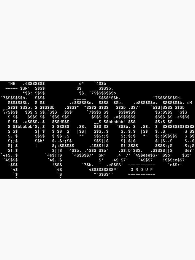 "Phobos Group Ascii Logo by Smooth" Art Print by ph0bos | Redbubble