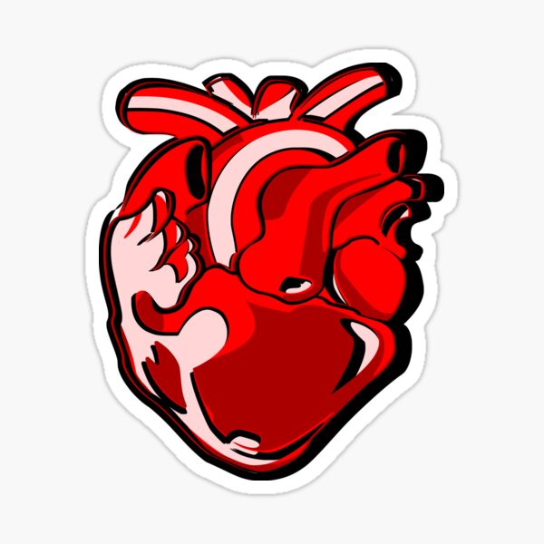 "Heart Design" Sticker for Sale by Evilbunnyx | Redbubble