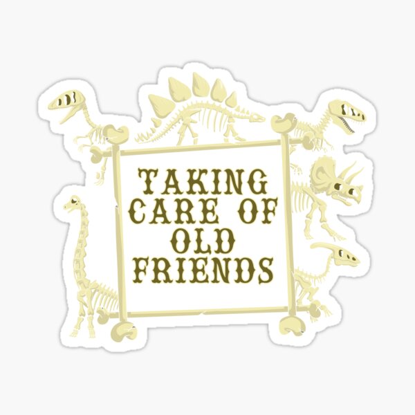 "Taking Car of Old Friends - Museum Curator" Sticker for Sale by ...