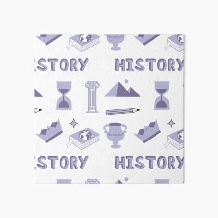 "Light Purple History School Subject Sticker Pack" Art Board Print for ...