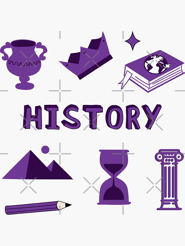 "Purple History School Subject Sticker Pack" Sticker by The-Goods ...