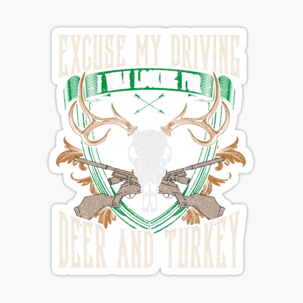"Funny Hunt Deer Skull Reindeer Hunter Hunting Lover Wildlife Fan ...