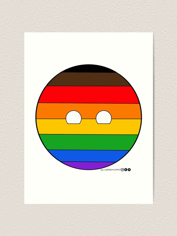 "New POC PRIDE face" Art Print by LGBTQIACOMIX | Redbubble