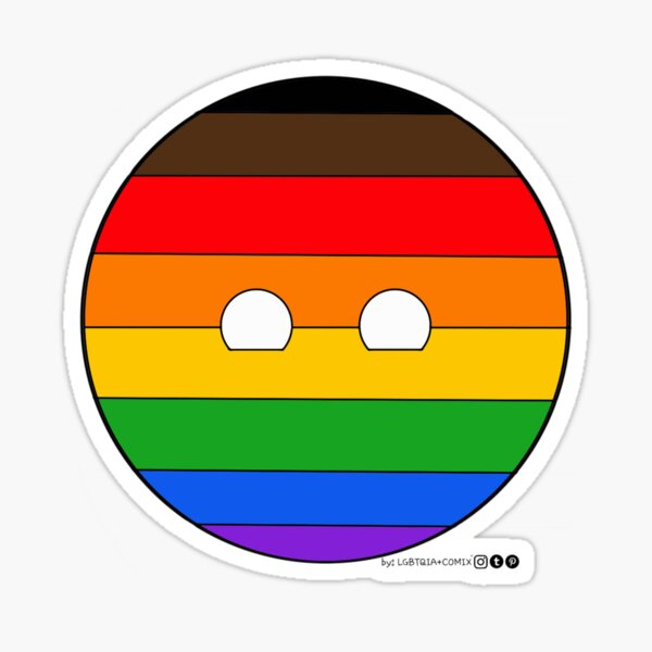 "New POC PRIDE face" Sticker by LGBTQIACOMIX | Redbubble