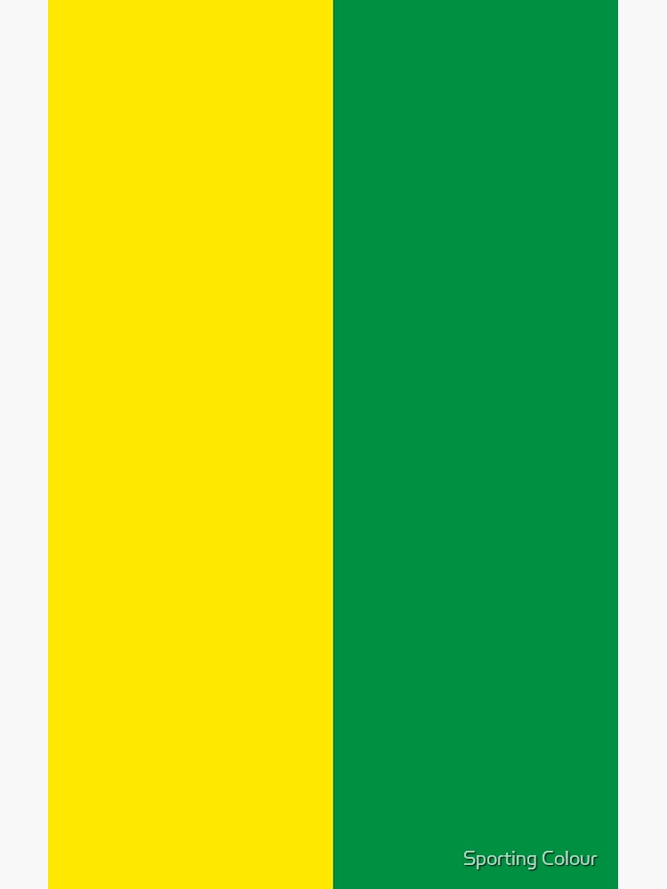 "Norwich Yellow and Green Half design" Poster for Sale by Culture ...