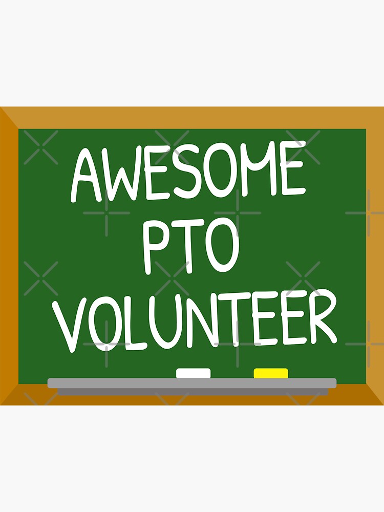"Awesome PTO Volunteer Quote Volunteer Appreciation Gift Design ...