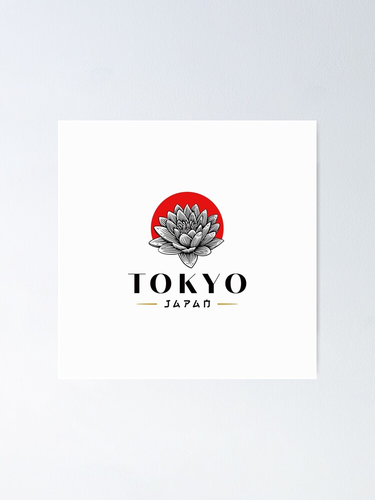 "Tokio Lotus. Japan souvenirs." Poster for Sale by hypnotzd | Redbubble
