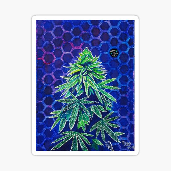 "Purple Kush" Sticker by WetPaint420 | Redbubble