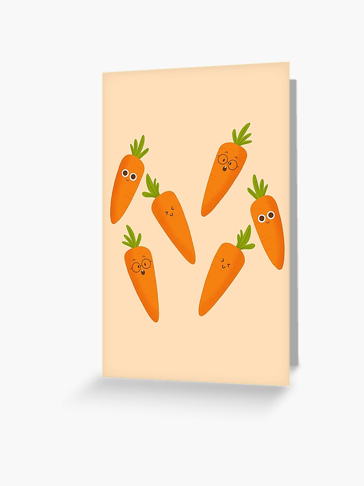 "Happy Carrots" Greeting Card for Sale by cartoonbeing | Redbubble