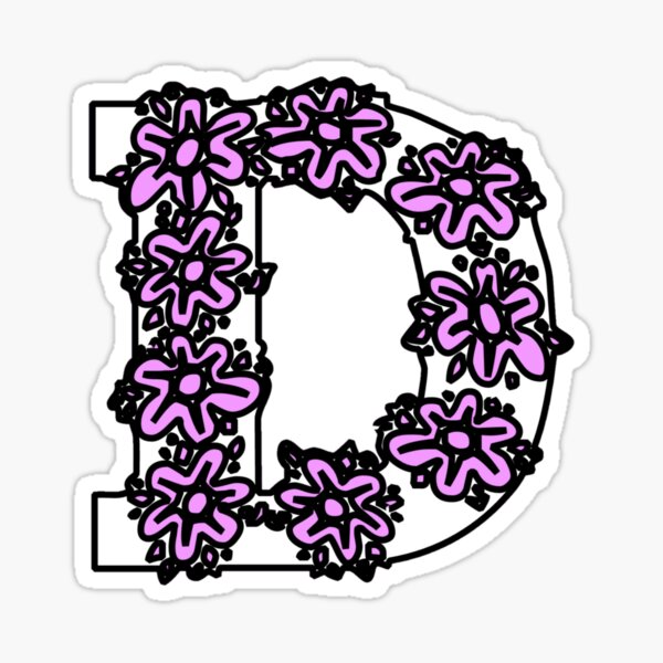 " Alphabet Letter D" Sticker for Sale by Attiva | Redbubble