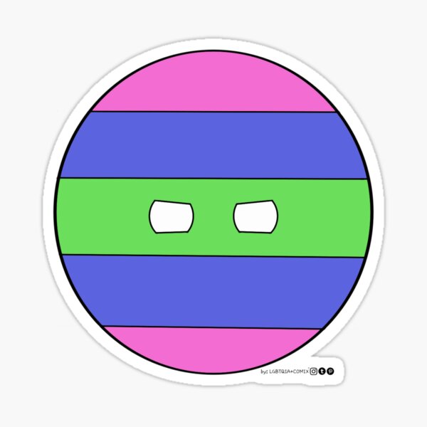 "Trigender Face!" Sticker by LGBTQIACOMIX | Redbubble