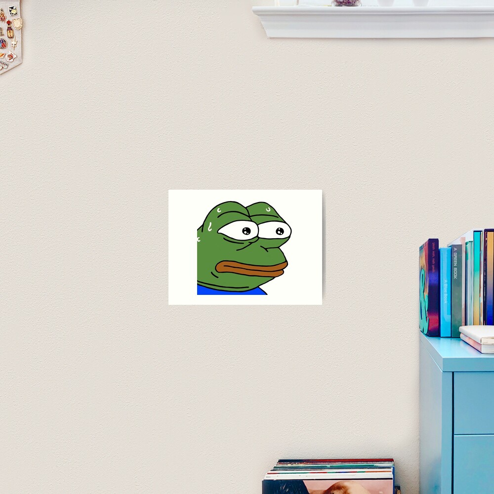 "Pepe sweating" Art Print by SCha | Redbubble