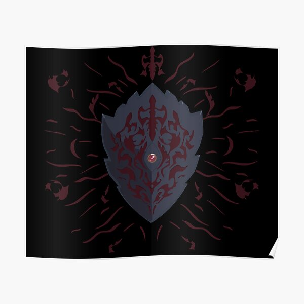 "cursed shield " Poster by Howlite7 | Redbubble