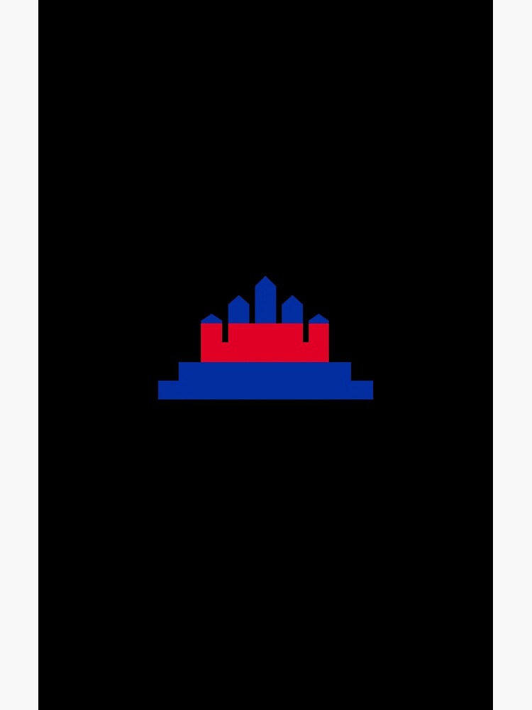 Póster «Símbolo minimalista de colores camboyanos en negro» de uuok ...