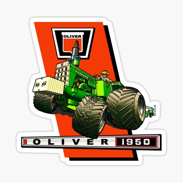 "Oliver 1950" Sticker for Sale by tractor-doug | Redbubble