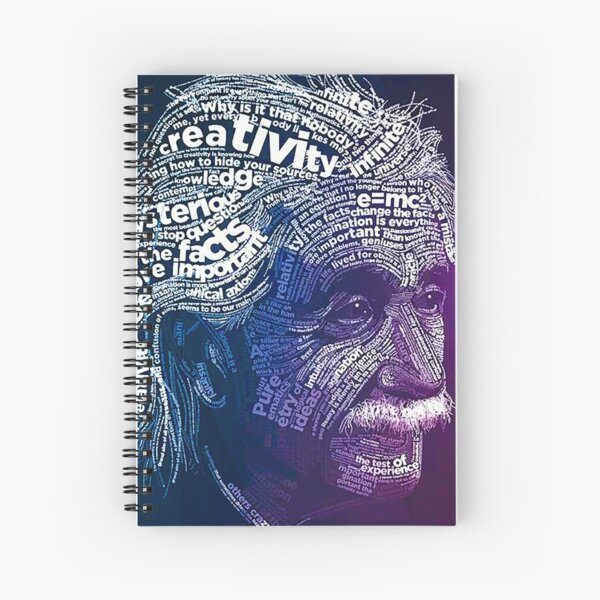 Albert Einstein Cool Scientist Spiral Notebooks | Redbubble
