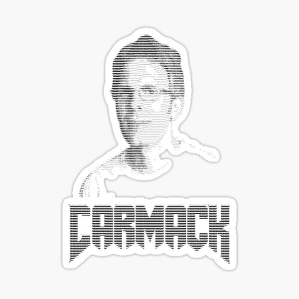 "John Carmack (Ascii Art)" Sticker for Sale by MAIRACARDOSO | Redbubble