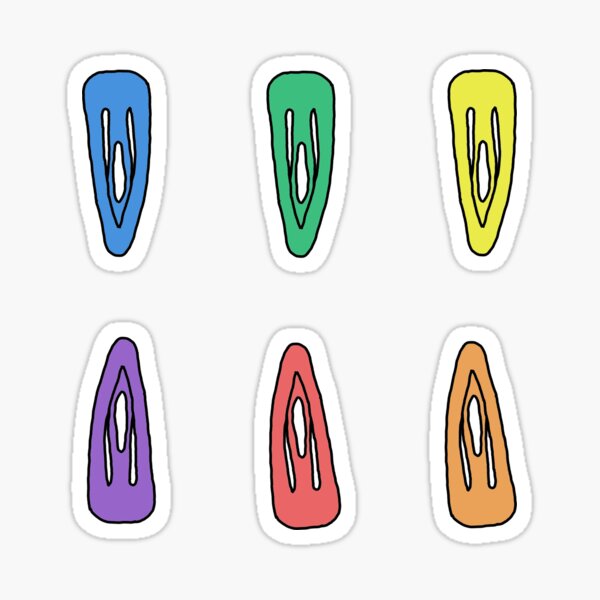 Hair Clip Stickers | Redbubble