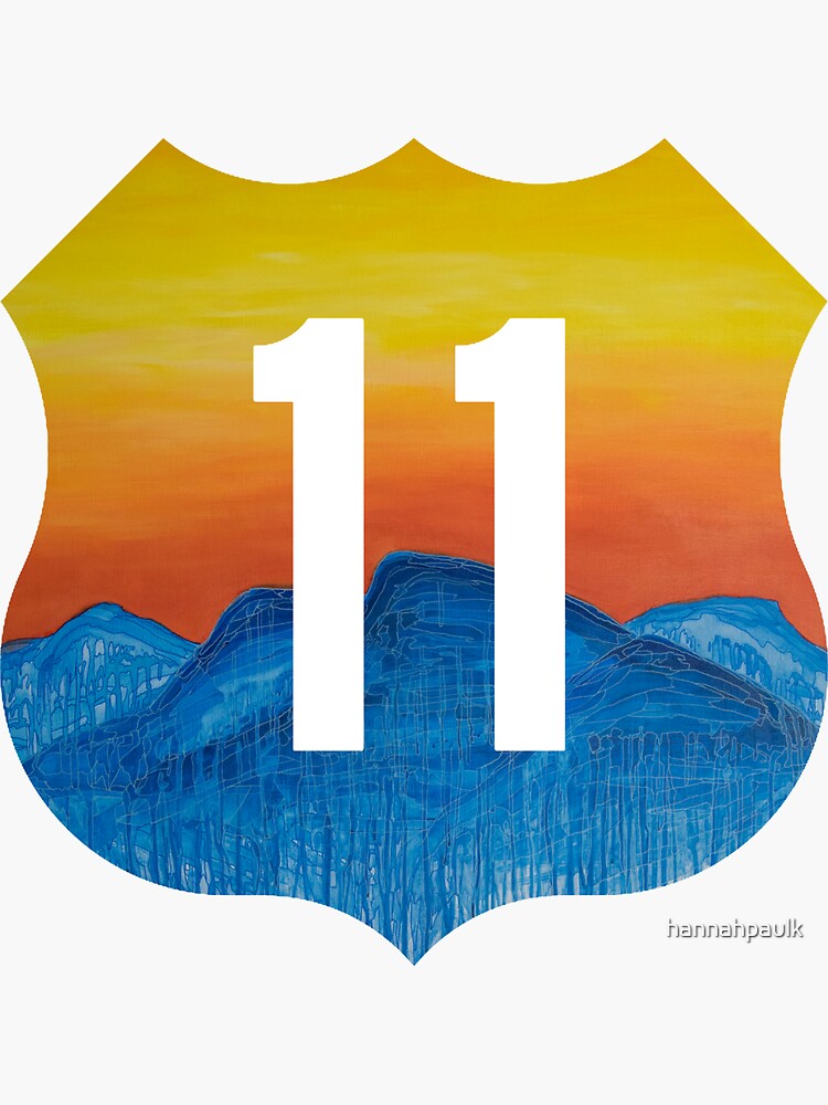 "Route 11" Sticker by hannahpaulk | Redbubble