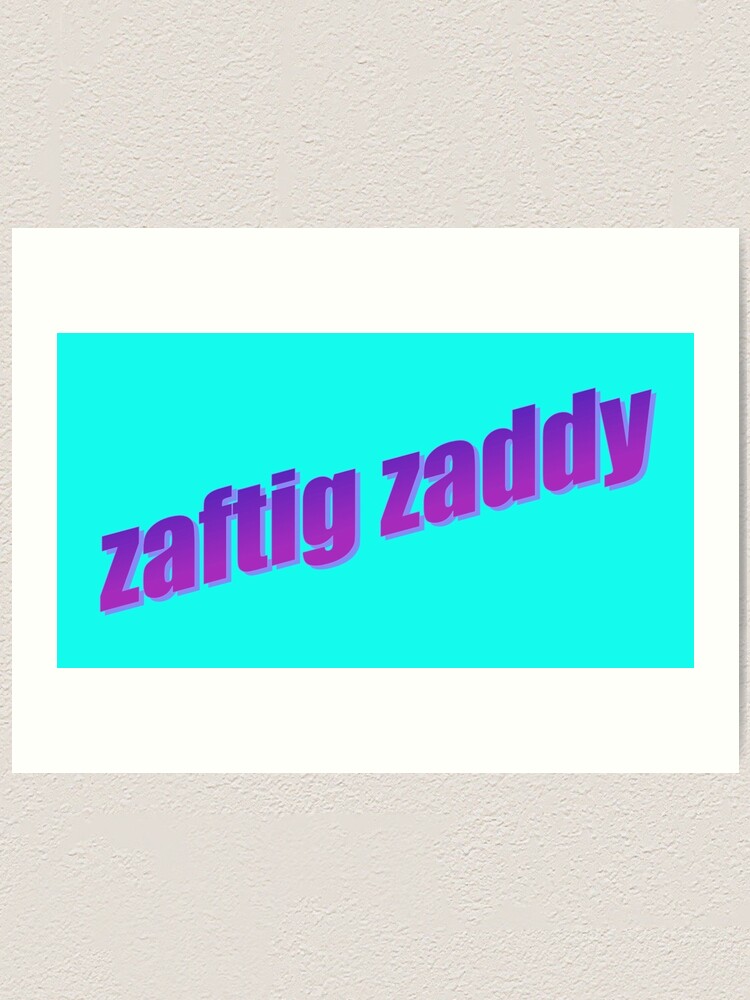 "Zaftig Zaddy Word Art" Art Print for Sale by Paulbos | Redbubble