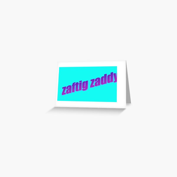 "Zaftig Zaddy Word Art" Greeting Card for Sale by Paulbos | Redbubble
