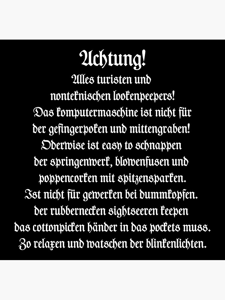 "Blinkenlights Blinkenlichten" Sticker for Sale by Dator | Redbubble