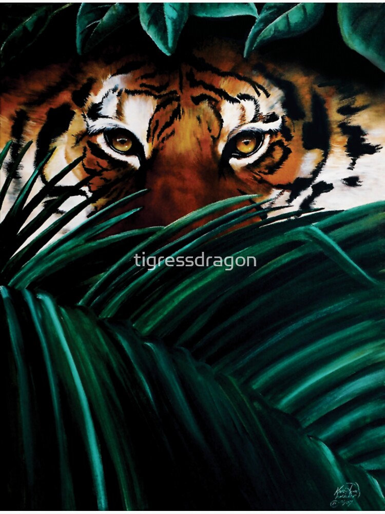 " Tiger Eyes" Sticker by tigressdragon | Redbubble