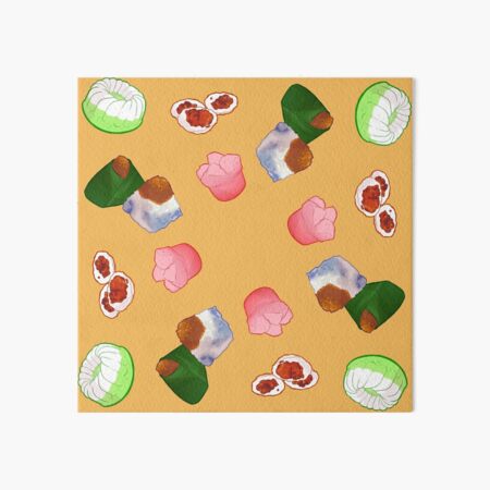 "Cute Kueh 1 - Side A" Art Board Print for Sale by miliabyntite | Redbubble