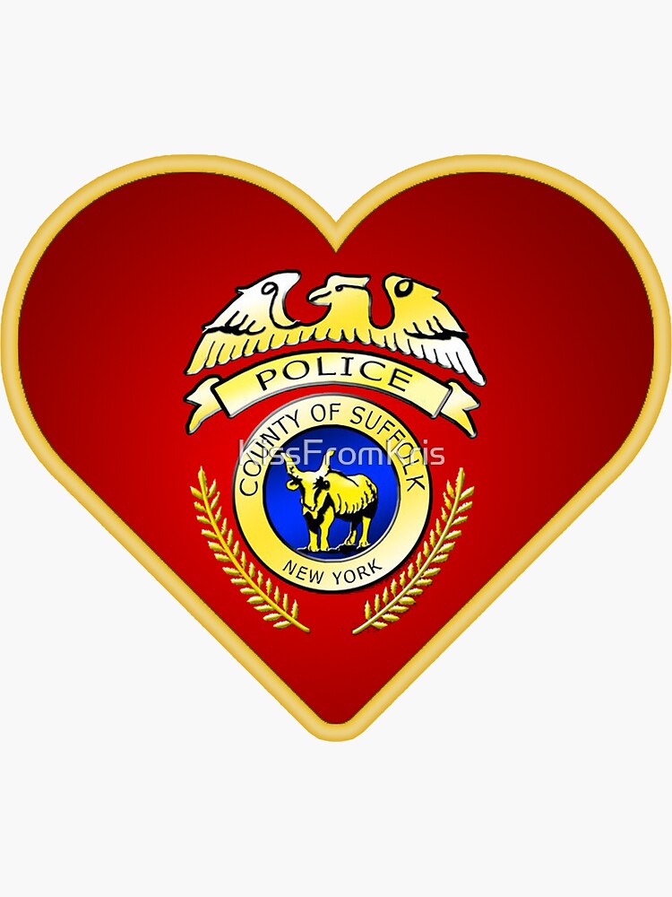 "SCPD - Suffolk County Police Husband Heart " Sticker for Sale by ...