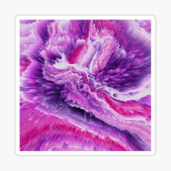 "Flows of Purple Imagination" Sticker by bcolor | Redbubble