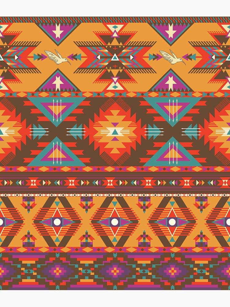 "Native American Chevrons" Sticker by edwardecho | Redbubble