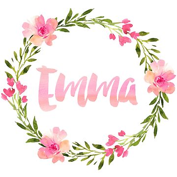 "emma" Sticker for Sale by Arianna Gallardo | Redbubble