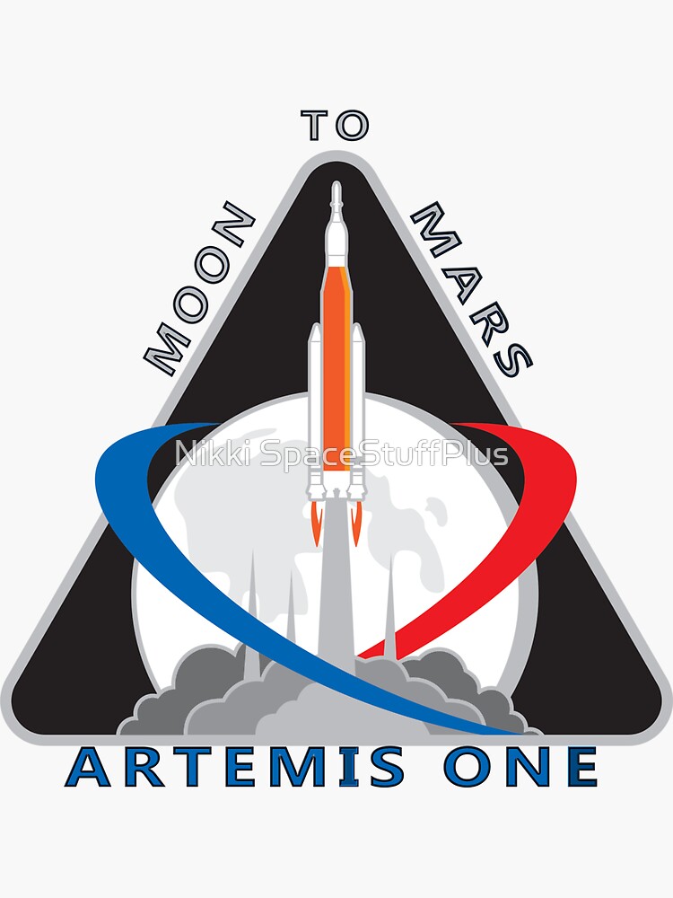 "Artemis Mission One Logo" Sticker for Sale by Spacestuffplus | Redbubble