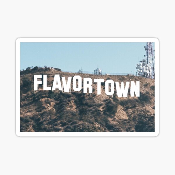 "Flavortown" Sticker for Sale by Bellemore98 | Redbubble