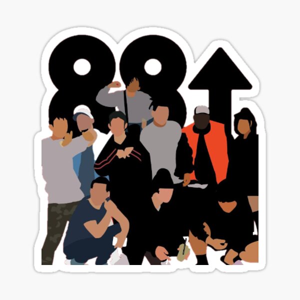 "88 Rising Crew" Sticker by mayamahesh | Redbubble
