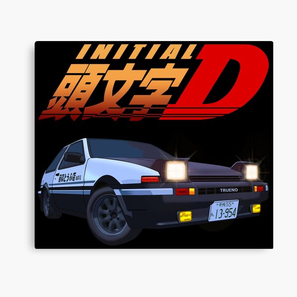 "Initial D" Canvas Print for Sale by WangFertilizer | Redbubble