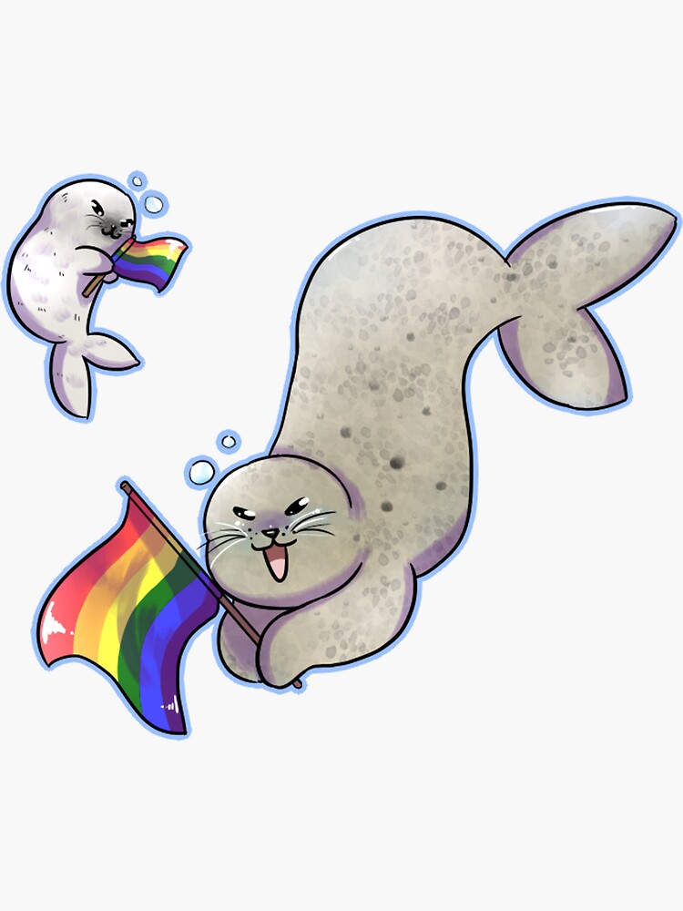 "Pride seals" Sticker by MopTentapus | Redbubble
