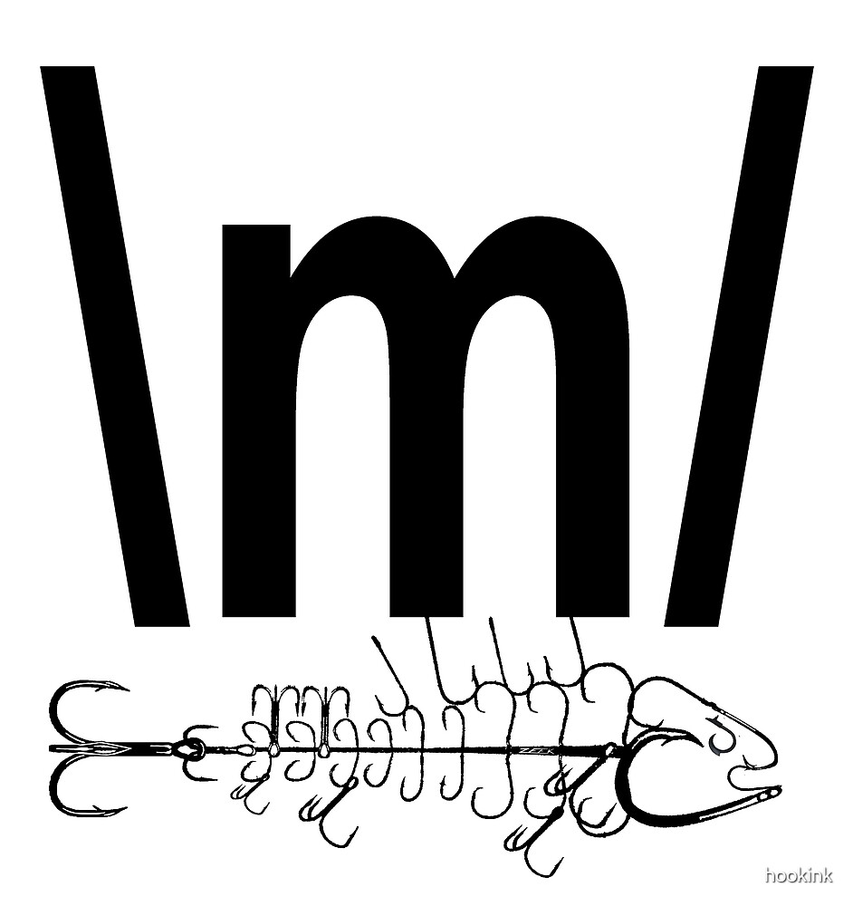 "FISH TAIL HOOK INK , stickers, decal " by hookink | Redbubble