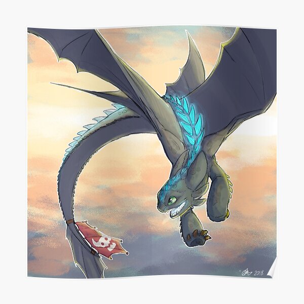 "Toothless" Poster by bunsanity | Redbubble