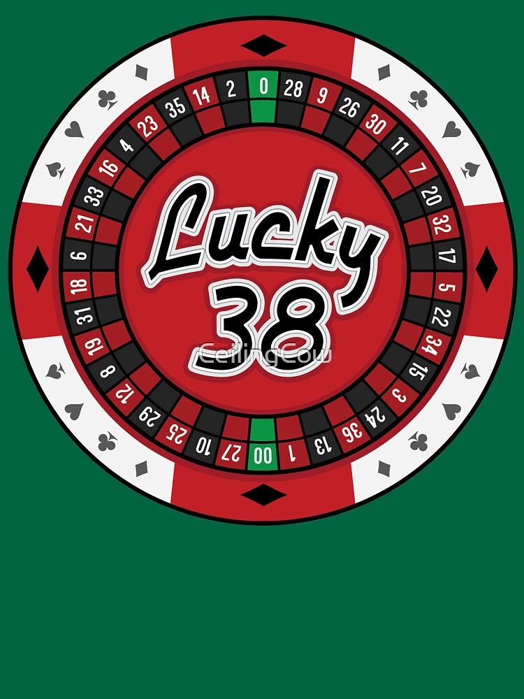 "Lucky 38 Casino Chip" T-shirt for Sale by CeilingCow | Redbubble ...