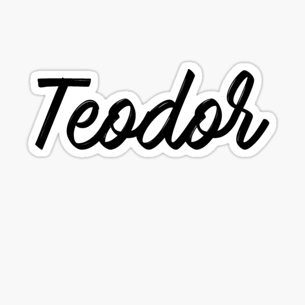 "Teodor" Sticker for Sale by Shalomjoy | Redbubble