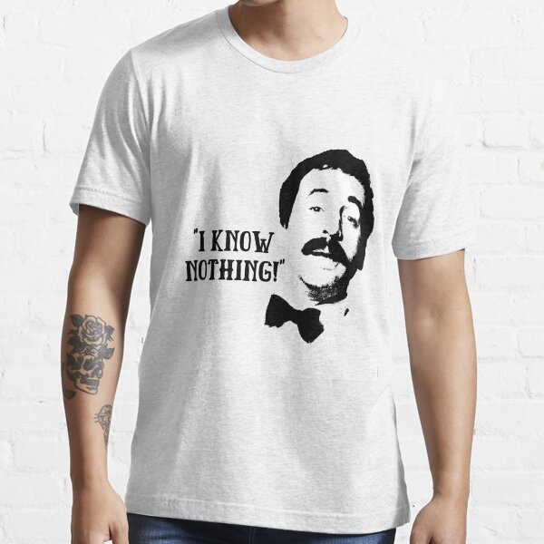 "I Know Nothing! Manuel Fawlty Towers Quote & Graphic" T-shirt for Sale ...